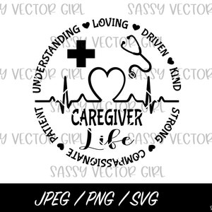 Caregiver Svg, Home Health Nurse Svg, Caregiver Shirt Design ...