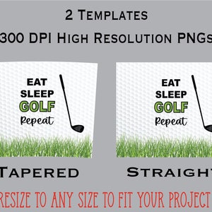 Golf PNG Tumbler Wrap Design, Golfing Sublimation Design, Add Your Own ...