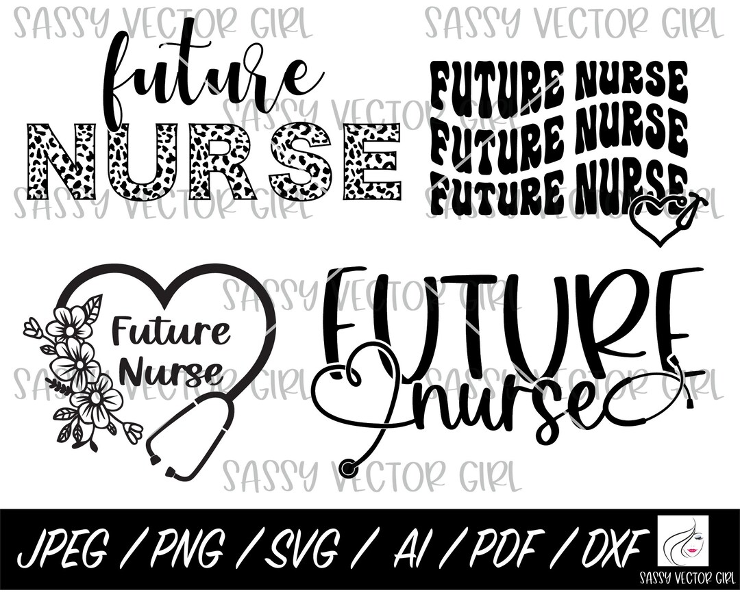 Future Nurse SVG, Bundle, Nursing Student Svg, Future RN Svg, Nursing ...