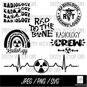 Rad Tech Svg Bundle, Radiologic Technologist Svg, Radiology Svg, Rad ...