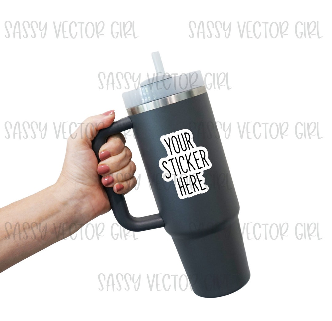 Tumbler Sticker Mockup, Tumbler Mockup, Sticker Mock Up, Vinyl Decal ...