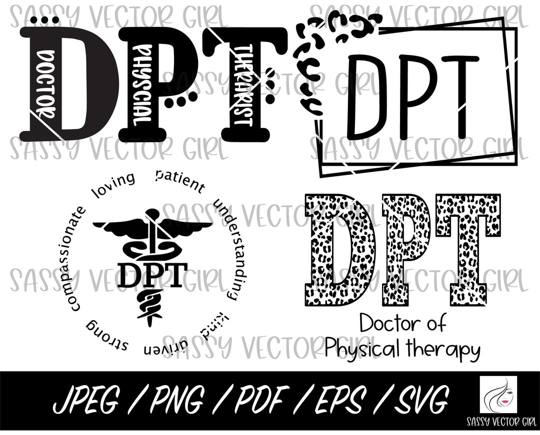 DPT Bundle SVG Doctor of Physical Therapy Png Dpt Png Dpt - Etsy