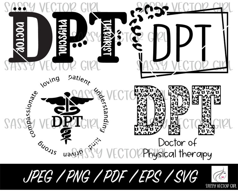 DPT Bundle SVG Doctor of Physical Therapy Png Dpt Png Dpt - Etsy