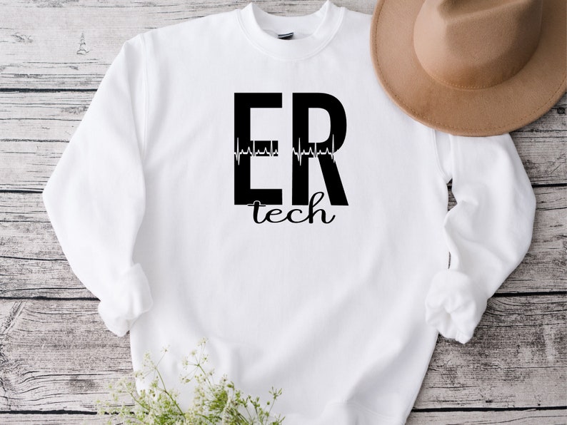 ER Tech Svg, ER Tech Cut File, Emergency Room Technician Shirt Design ...