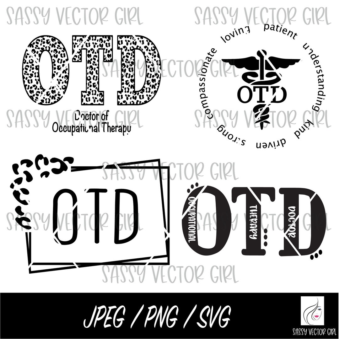 OTD Svg Bundle, Doctor of Occupational Therapy Svg, Occupational ...