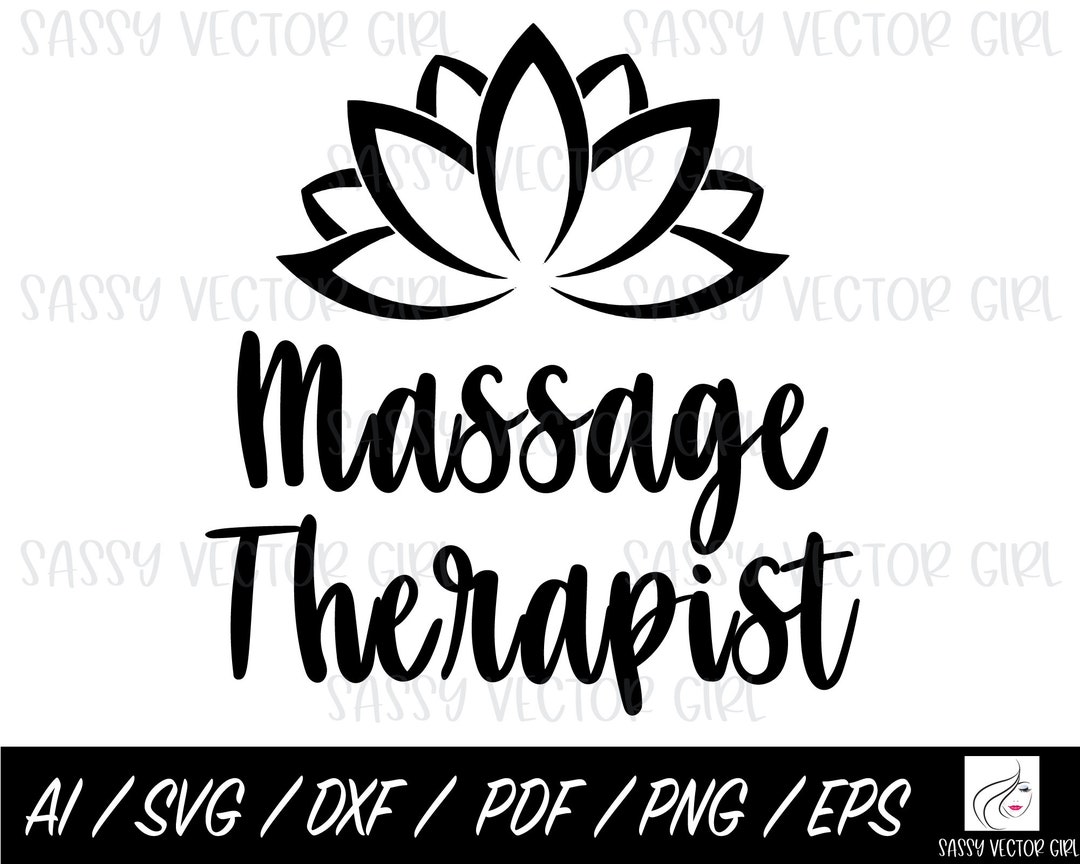 Massage Therapist SVG, Masseuse Svg, Lmt Svg, Massage Therapist Lotus ...