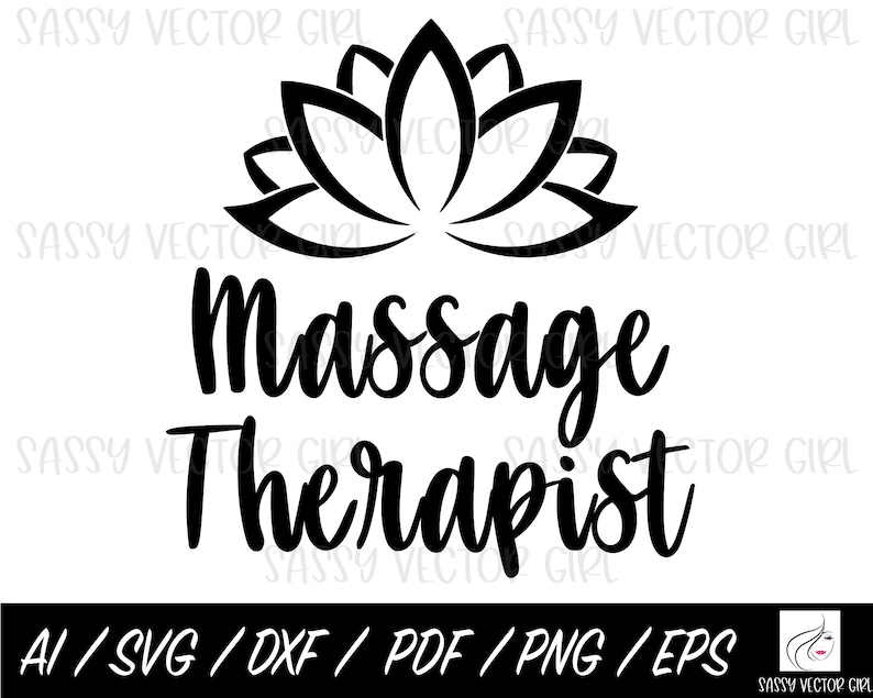 Massage Therapist SVG, Masseuse Svg, Lmt Svg, Massage Therapist Lotus ...