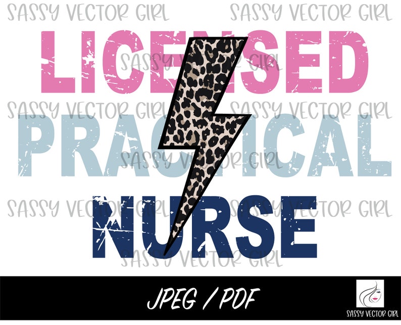 LPN Nurse Png Licensed Practical Nurse Png Lightning LPN - Etsy