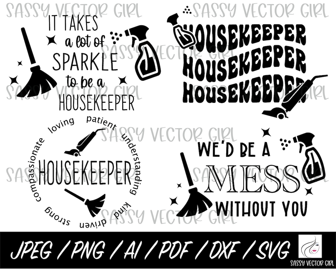 Housekeeper Bundle SVG, Housekeeping Week Svg, Housekeeper Png, House ...