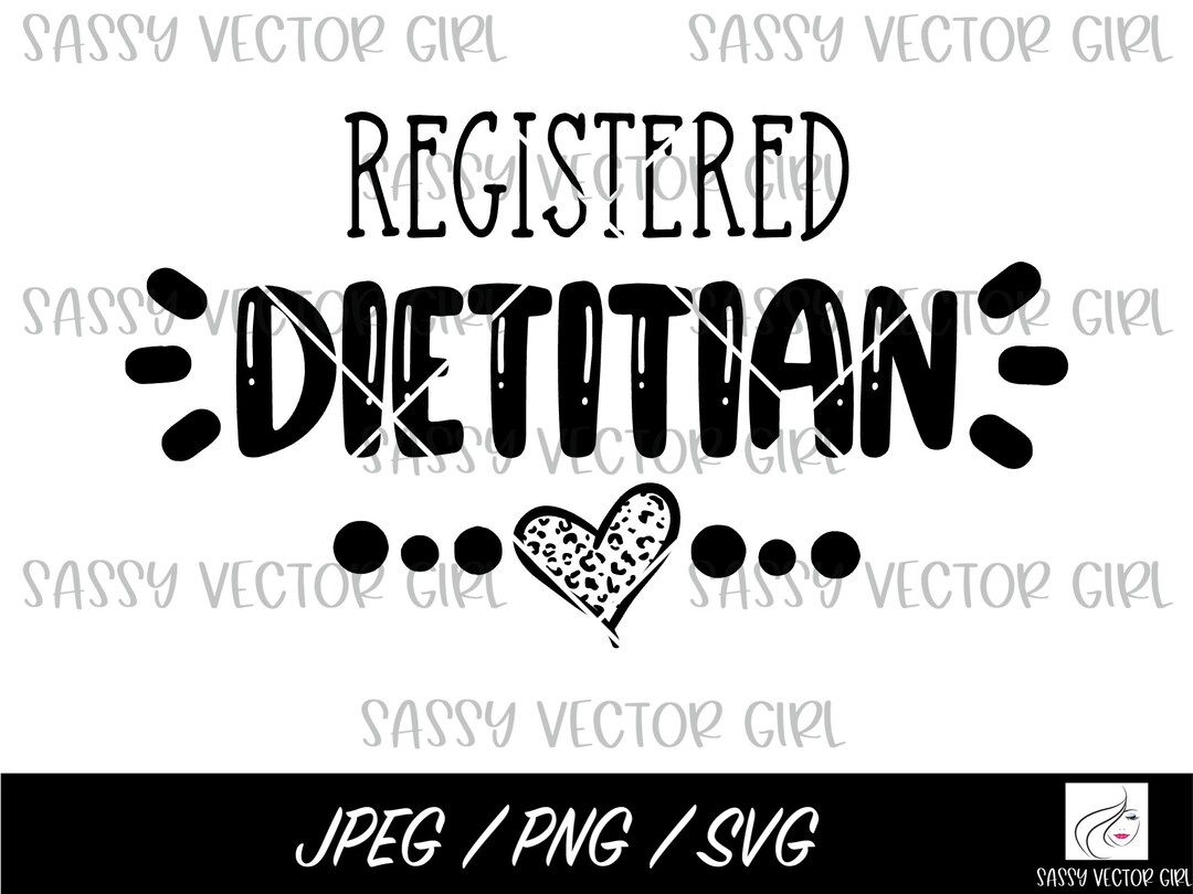 Dietitian Svg, Registered Dietitian Svg, Nutritionist Png, Dietician ...