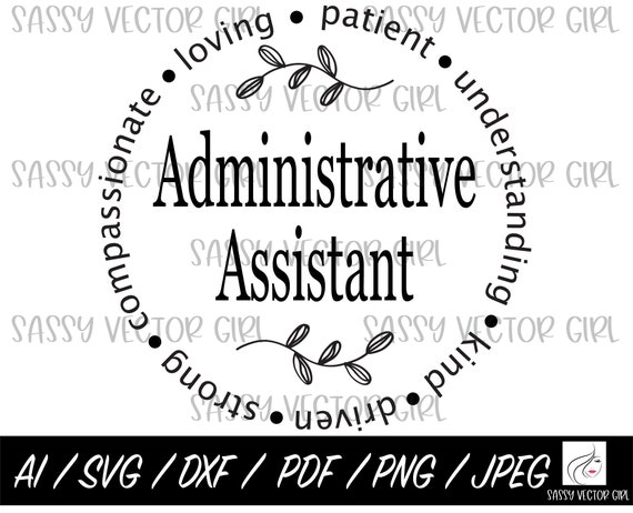 Administrative Assistant Svg Admin Assistant Svg Admin Squad - Etsy