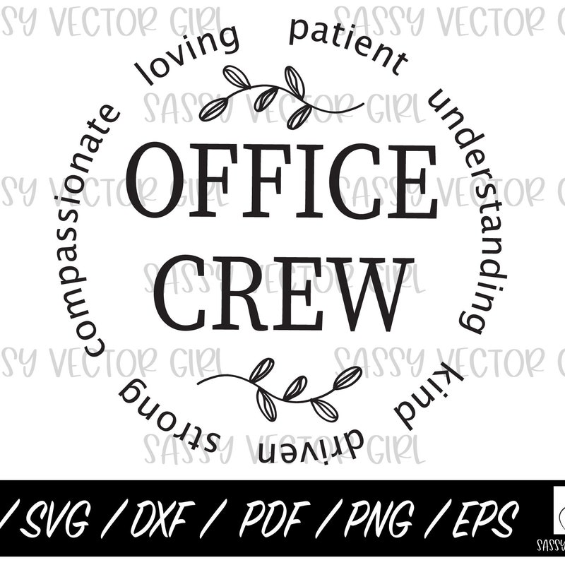 Office Crew Svg - Etsy