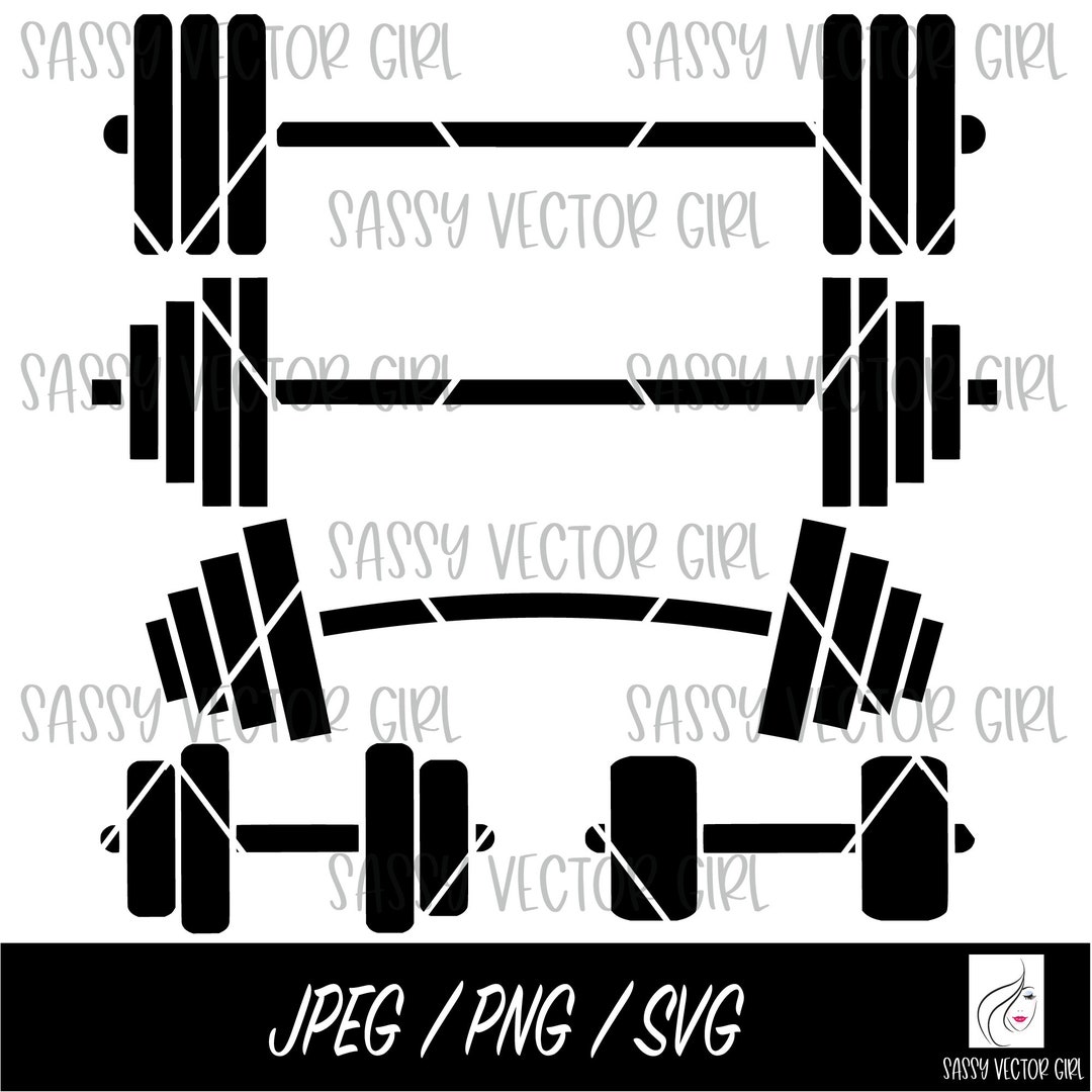 Barbell Svg, Dumbbell Svg, Trainer PNG, Gym Svg, Weight Svg, Fitness ...