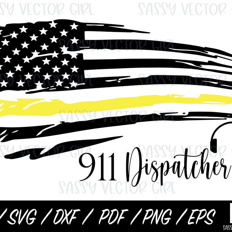 911 Dispatcher Svg - Etsy