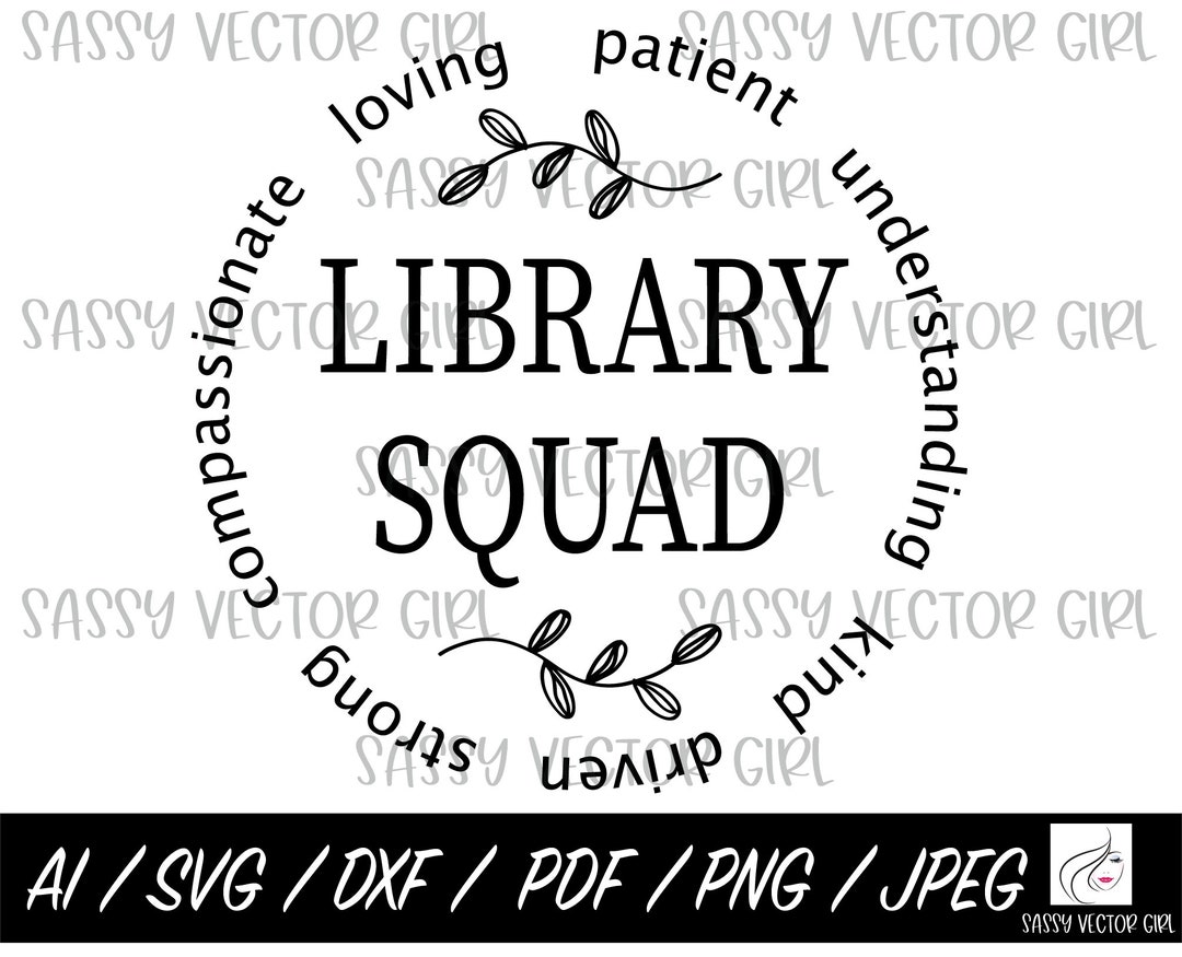 Librarian Svg, Library Squad Svg, Librarian Png, School Librarian Svg ...