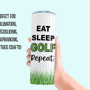 Golf PNG Tumbler Wrap Design, Golfing Sublimation Design, Add Your Own ...