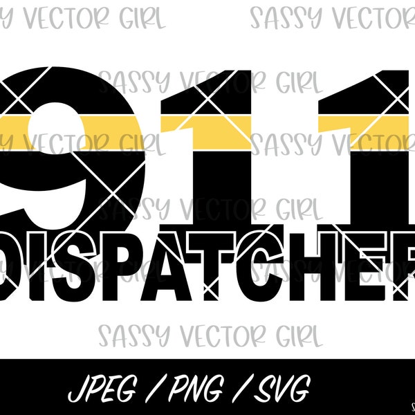 911 Dispatcher Svg - Etsy