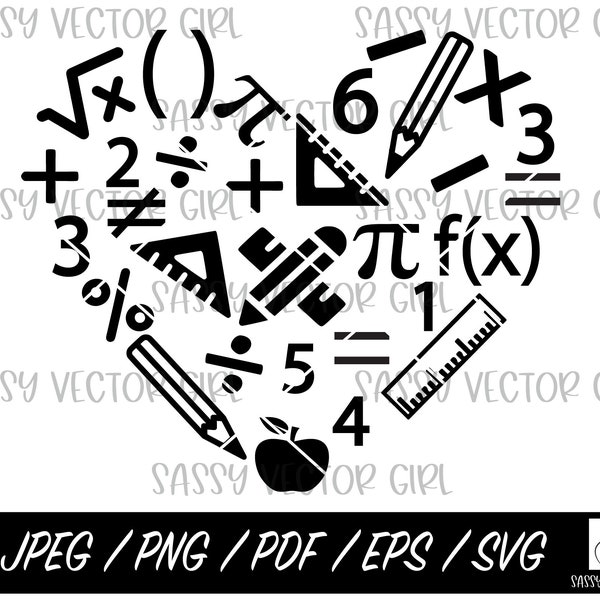 Math Svg - Etsy