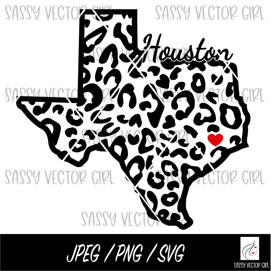 Houston Texas Svg, Houston Svg, Houston Png, Houston Leopard Shirt Png ...