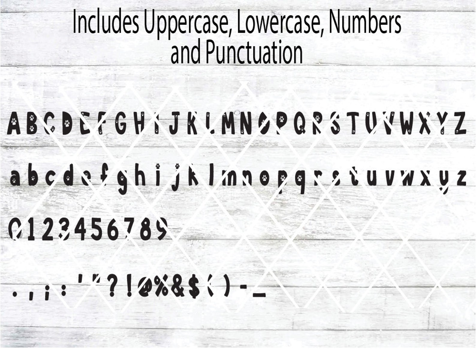 Dog Font Ttf, Dog Paw Print Font, Animal Fonts, Pet Fonts, Craft Fonts ...