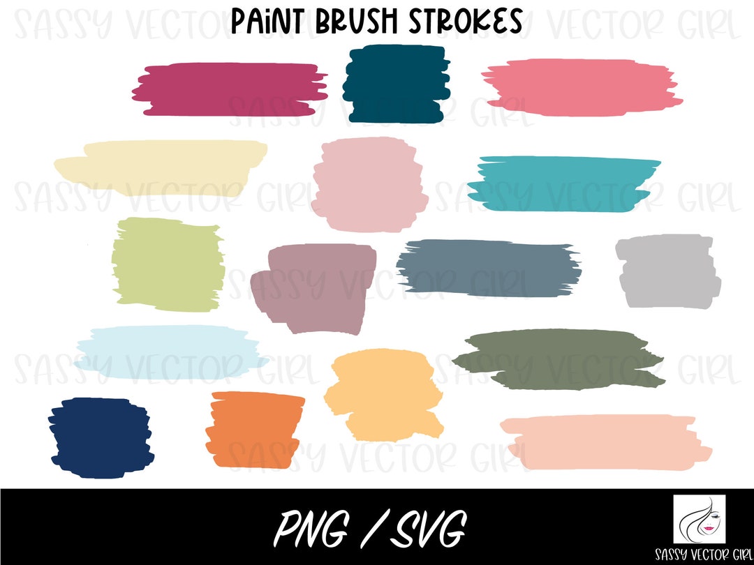 Brush Stroke Svg, Paint Brush Stroke Svg Bundle, Keychain Svg, Key Ring ...