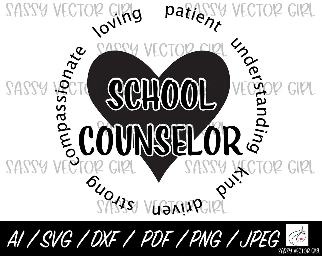 School Counselor Svg, School Counselor Cut File, Psychologist Svg ...