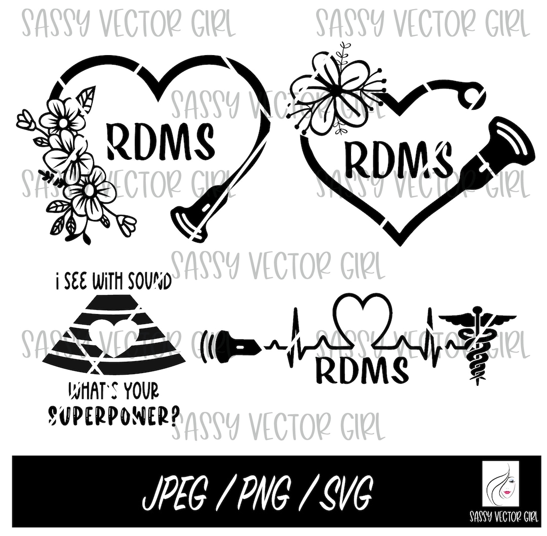 RDMS Svg, RDMS Png, Registered Diagnostic Medical Sonographer Svg ...