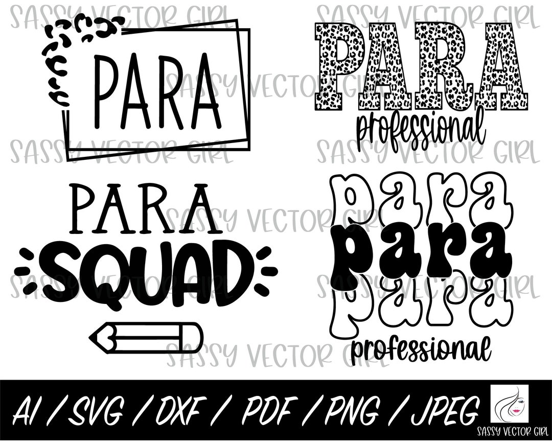Paraprofessional Svg, Paraprofessional Sublimation Para Professional ...