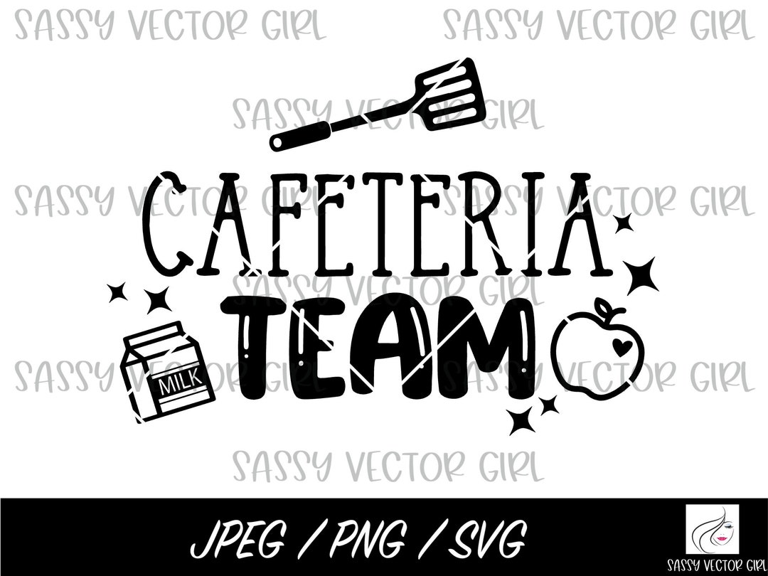 Cafeteria Team Svg, Cafeteria Worker SVG, Lunch Lady Png, School Lunch ...