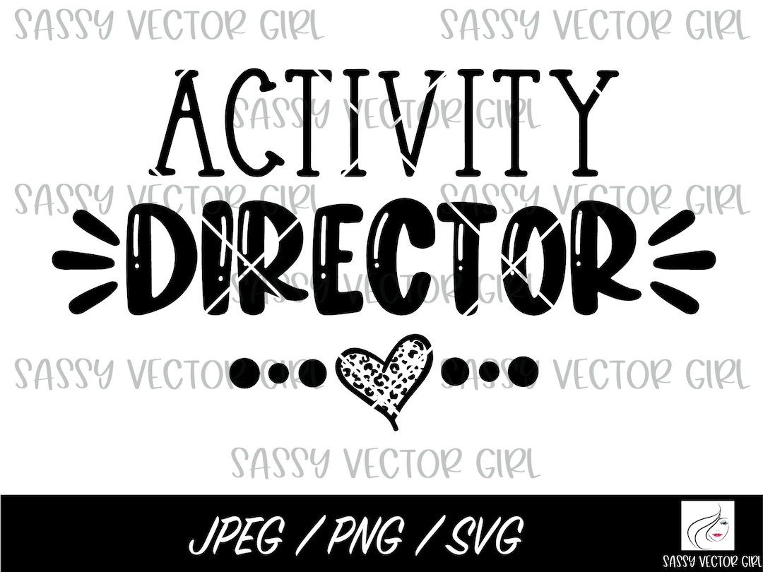 Activity Director Svg, Activity Director Png, Director Svg, Office Life ...
