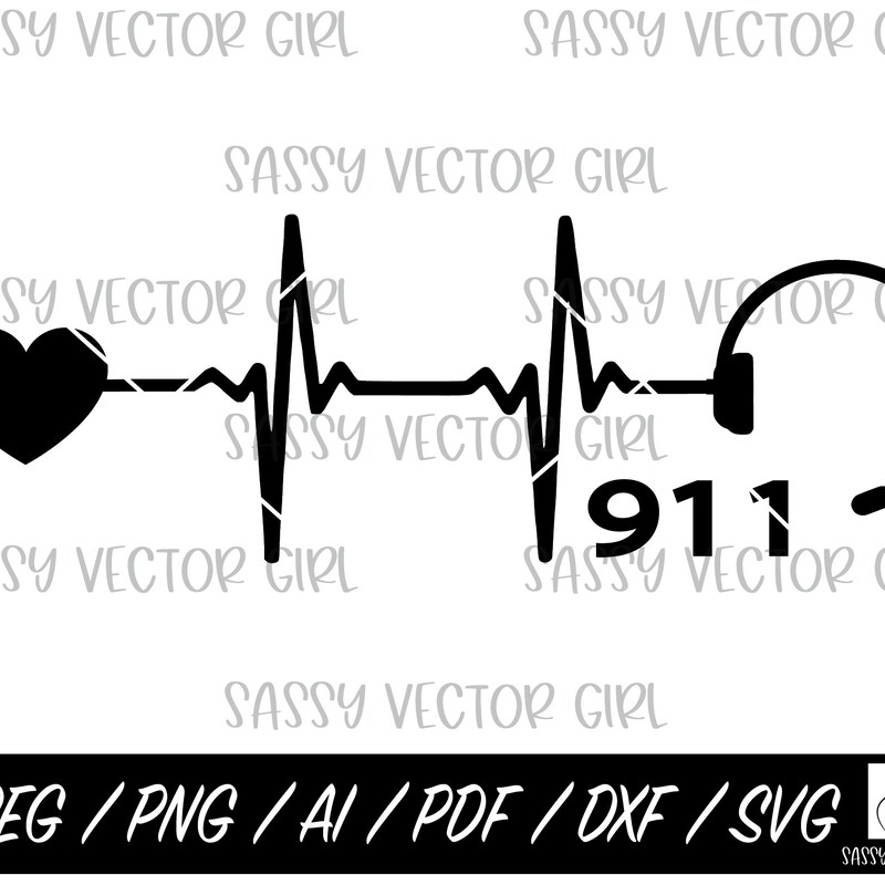 911 Dispatcher Svg - Etsy