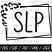 Speech Language Pathologist SVG, SLP Cut File, Speech Therapist Clipart ...