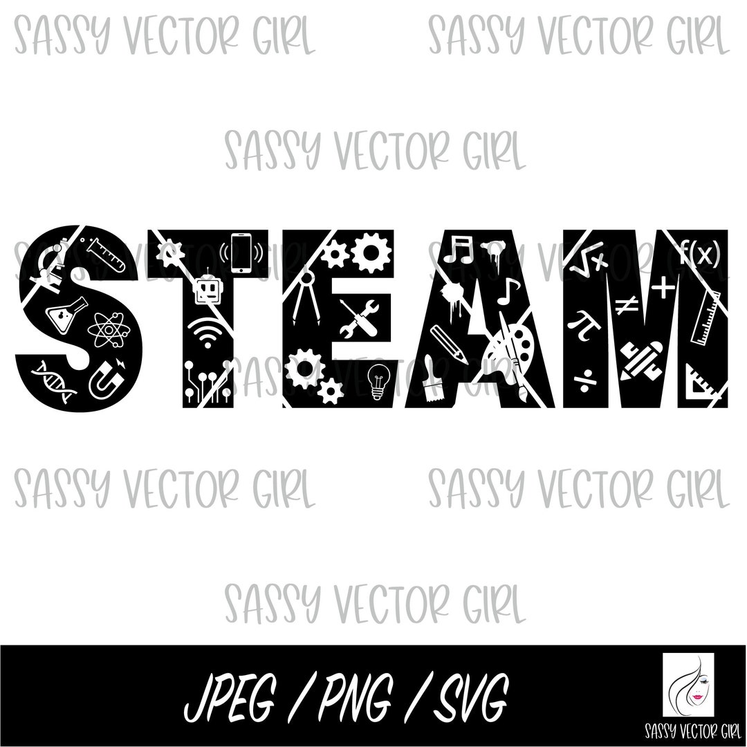 Steam Svg, Stam Svg, Steam Png, Science Cut File, Steam Shirt Svg ...