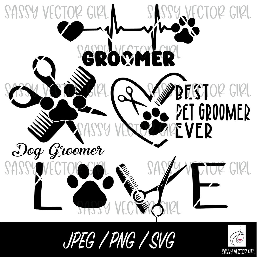 Dog Groomer SVG Bundle, Dog Groomer Png, Pet Groomer Png, Dog Groomer ...