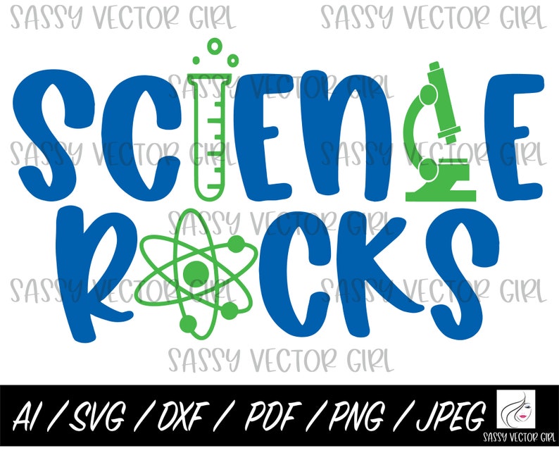 Science Rocks SVG Science Teacher Png Science Cut File - Etsy