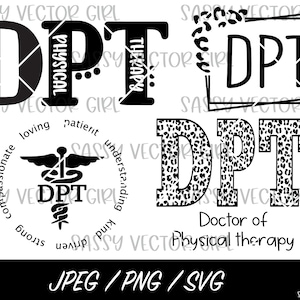 DPT Bundle SVG, Doctor of Physical Therapy Png, Dpt Png, Dpt ...
