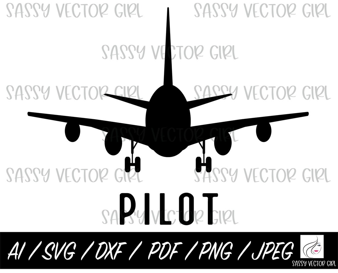Pilot SVG Plane Pilot Png Pilot Png Digital Download Pilot - Etsy