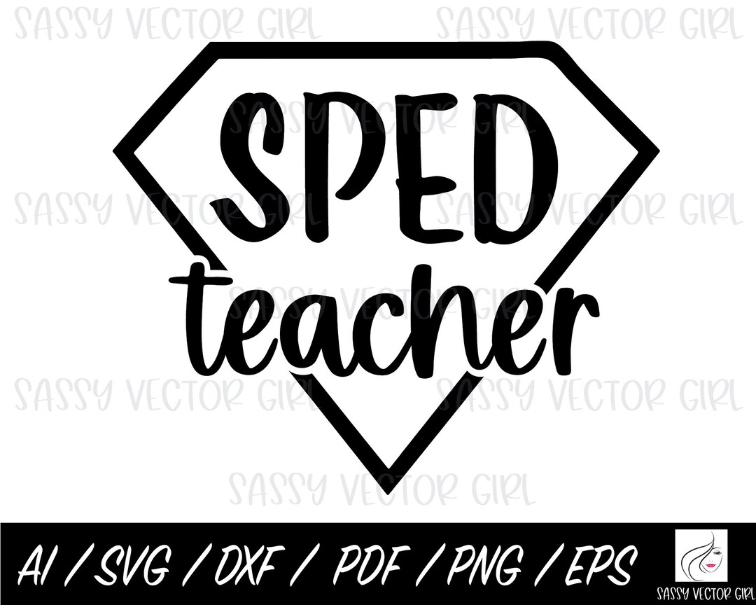Special Education Teacher, Sped Teacher SVG, Special Education Svg ...