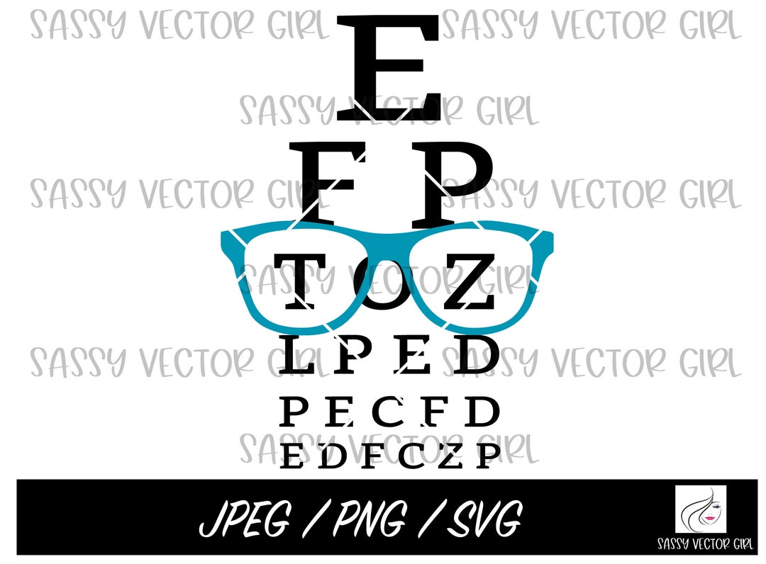 Eye Chart Svg, Glasses Png, Optometry Svg, Optometrist Png ...