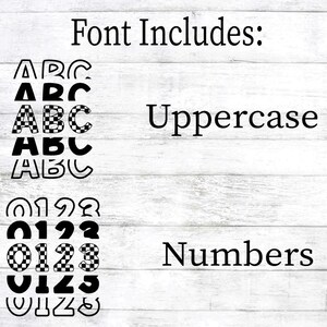 Stacked Checkered Font TTF, Stacked Font Otf, Mirror Font Svg, Stacked ...