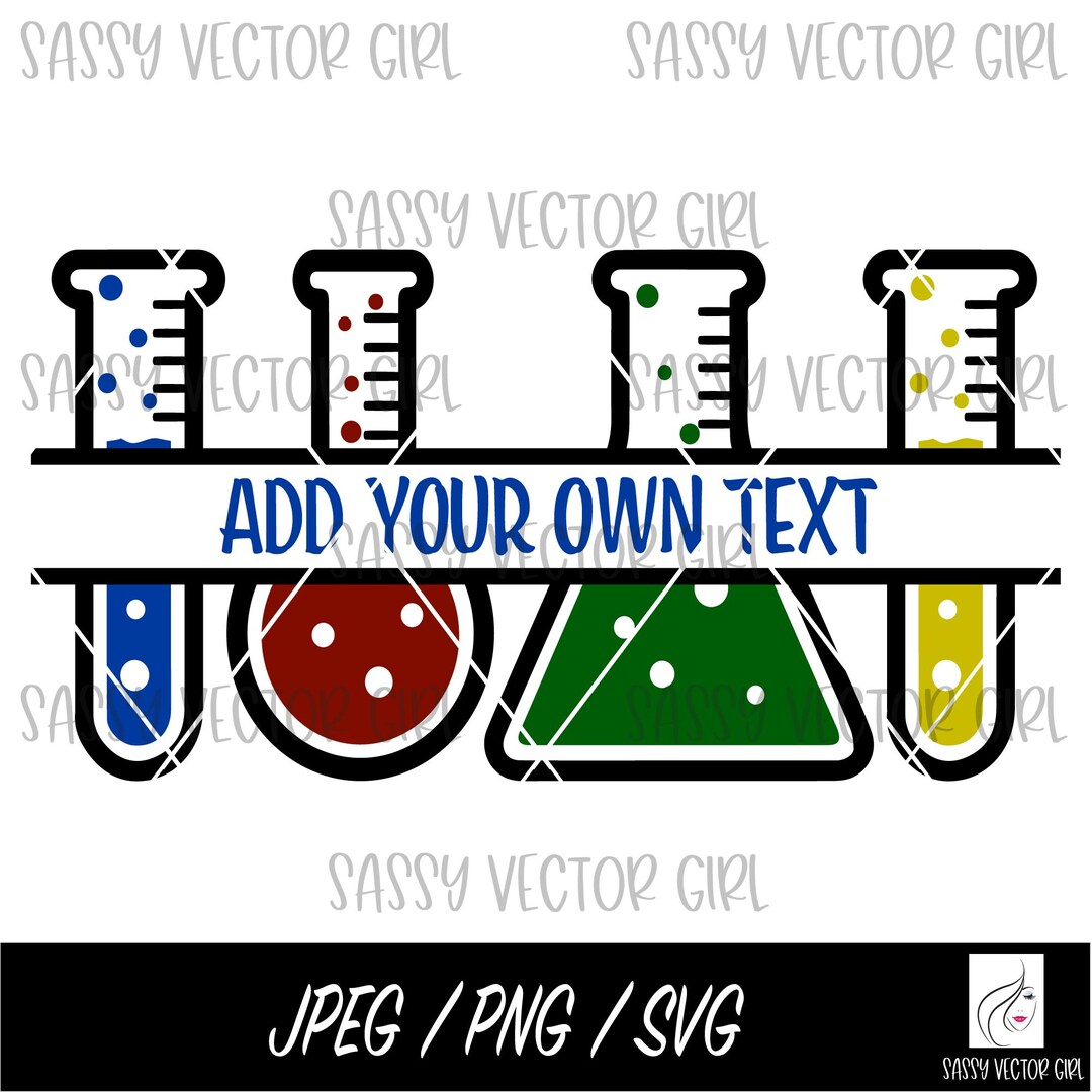 Science Monogram Png, Science Teacher SVG, Science Split Frame Png ...
