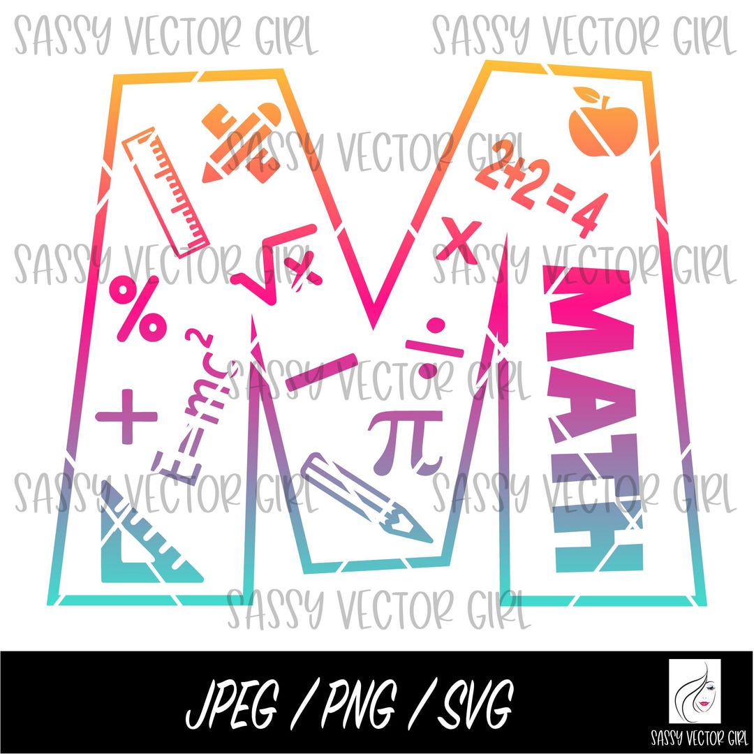 Math Png, Math Teacher Png, Cut File, Math Shirt Svg, Cut Files, Cricut ...