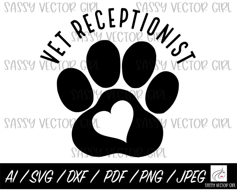 Vet Receptionist Svg Veterinarian Office Instant Download - Etsy