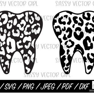 Leopard Tooth Svg, Tooth Svg, Dental Svg, Dentist Tooth Svg, Dental ...