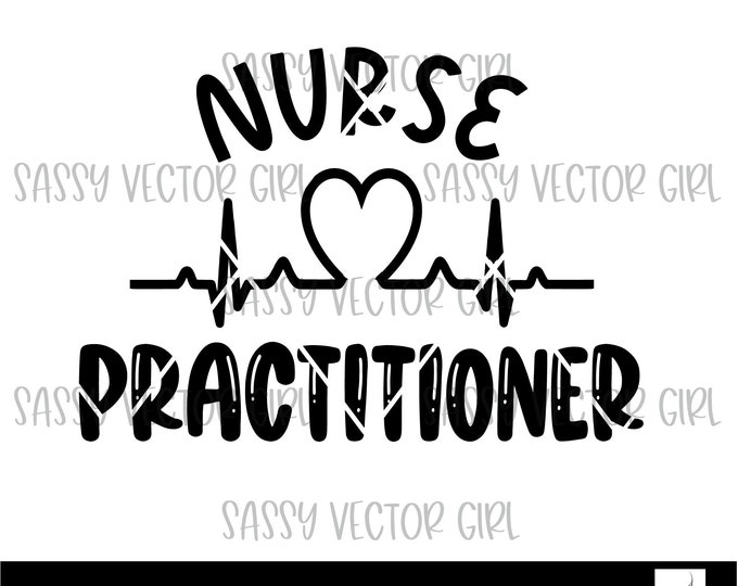 Pediatric Nurse Practitioner Svg Cut File PNP Svg Nursing Student Nurse ...