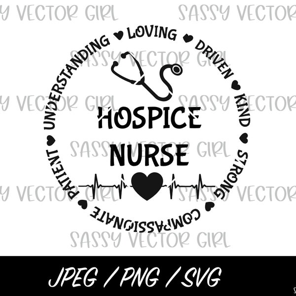Hospice Nurse Svg - Etsy