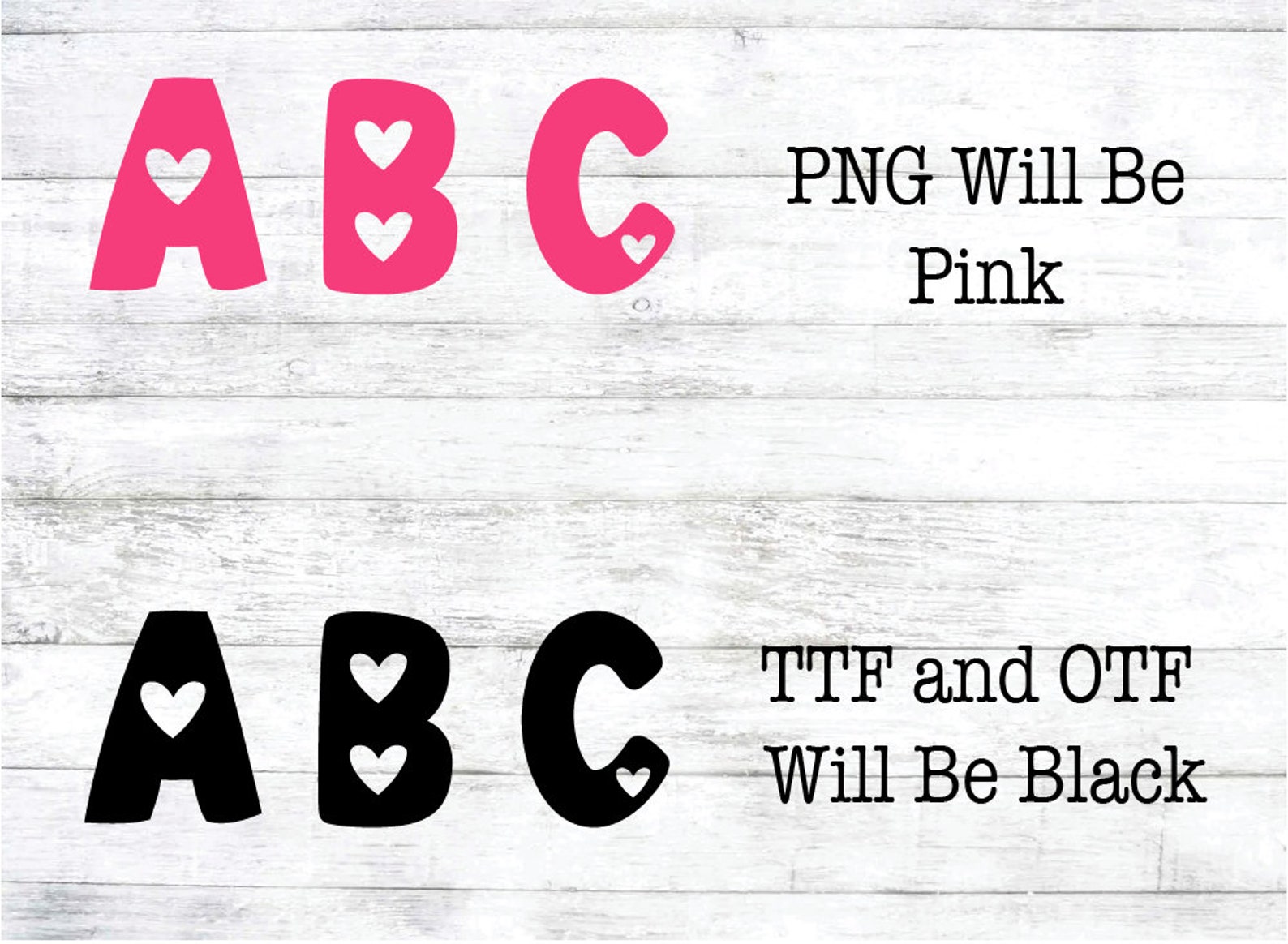 Valentine Font TTF, Heart Font, Valentine's Day Font, Cute Hearts ...