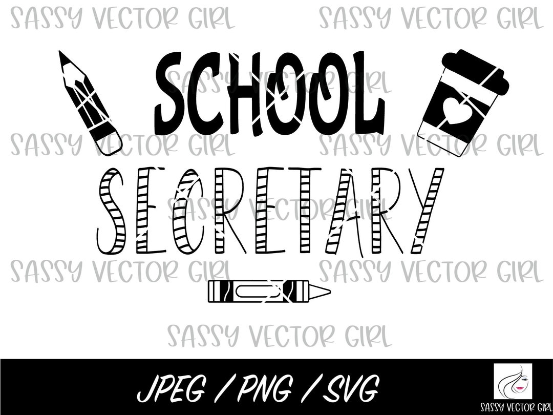 School Secretary Svg, School Receptionist Svg, School Office Crew Png ...