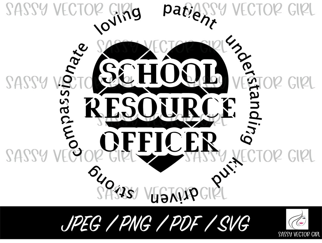 School Resource Officer Svg, SRO Svg, Security Png, Security Officer ...