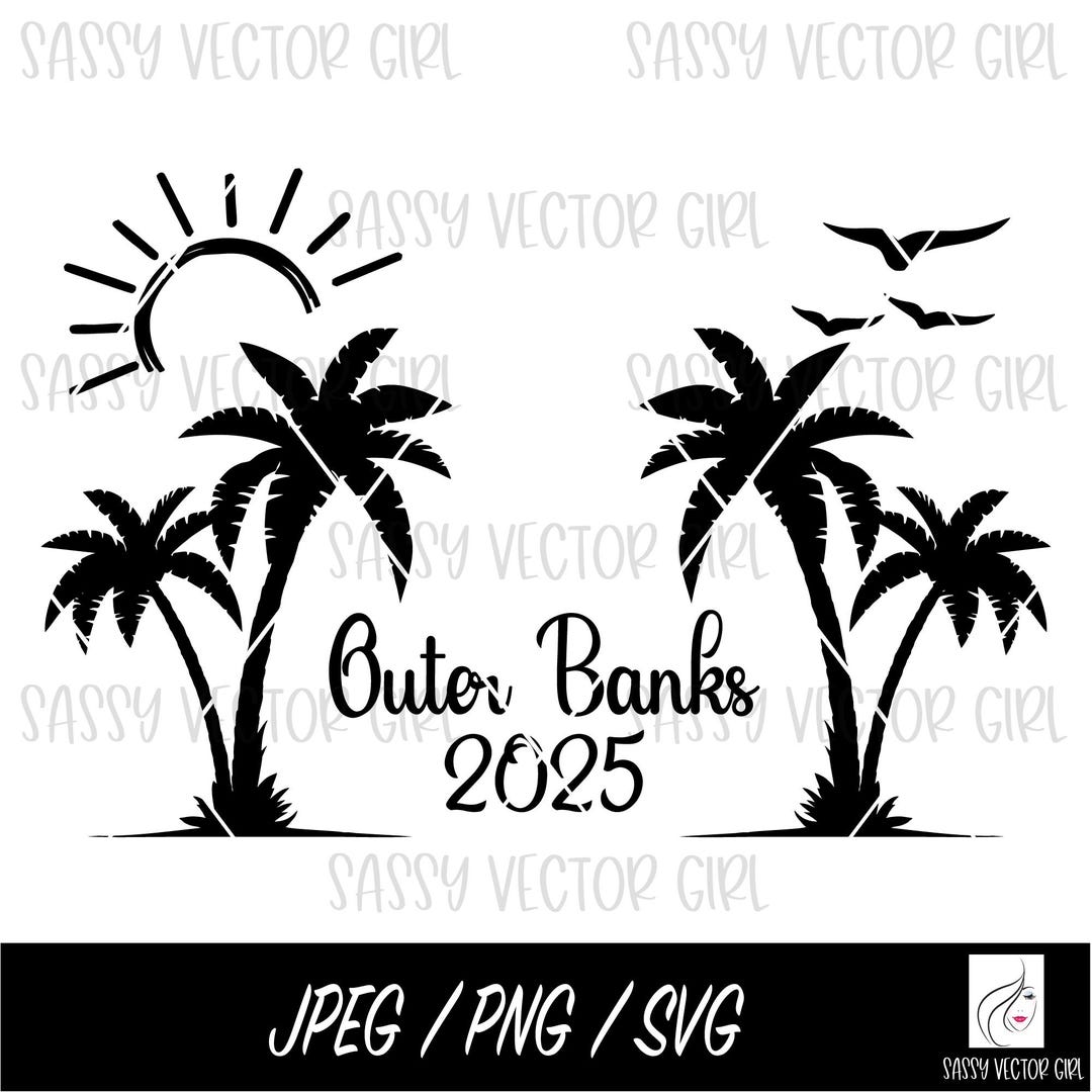 Outer Banks Svg, Outer Banks 2025 Png, Outer Banks Trip, Beach Svg ...